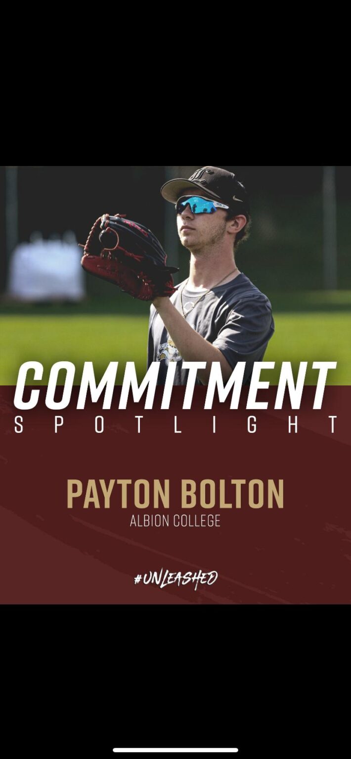 Payton Bolton to Albion College - Oakland Bulldogs Baseball